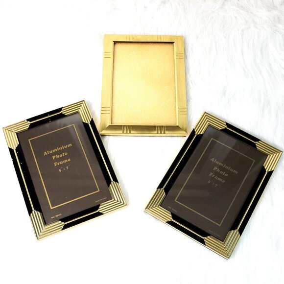 Vintage | Accents | Vintage 97s 70s Glass Aluminum Photo Frame ...